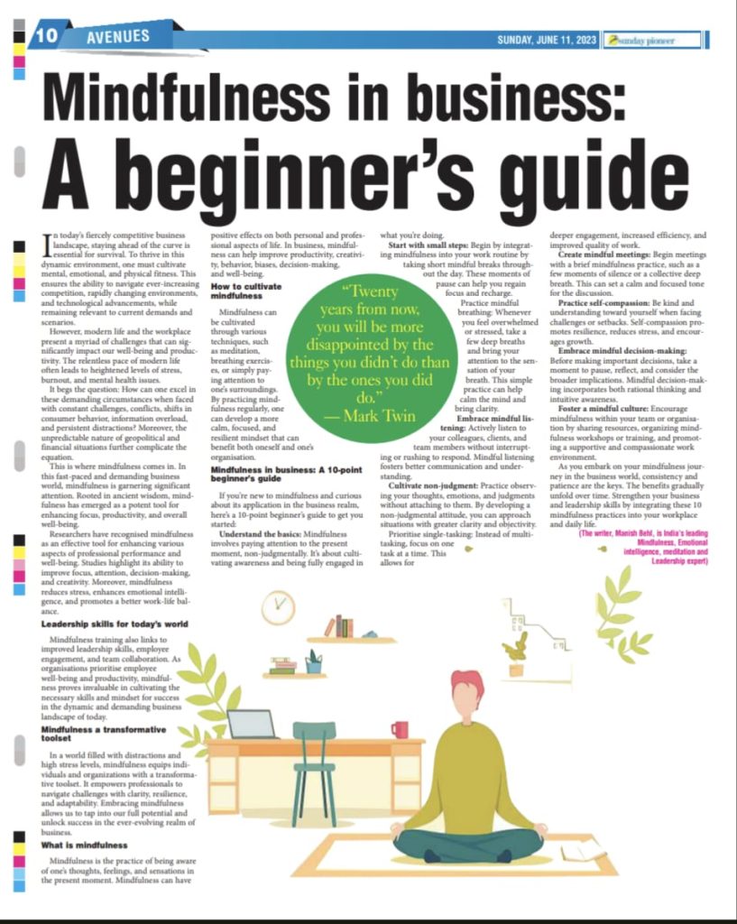 Mindfulness In Business : A Beginner’s Guide